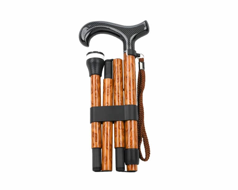 Wooden Pattern Carbon Fiber Clover Cane - Clover Canes